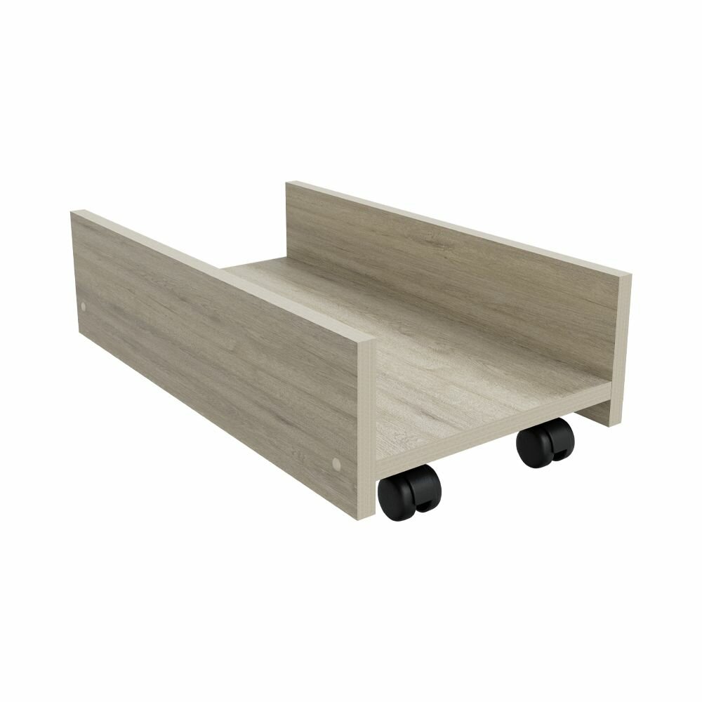 Подставка под системный блок на колесах ПФ009, р. 250х500х160 мм, Дуб кронберг