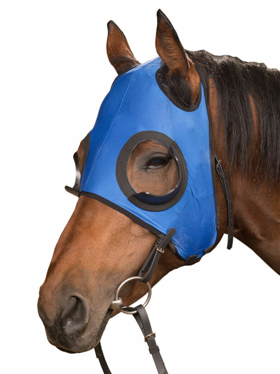Sweethorse / Sweethorse / Маска для лошадей, ограничение обзора, синяя, Full