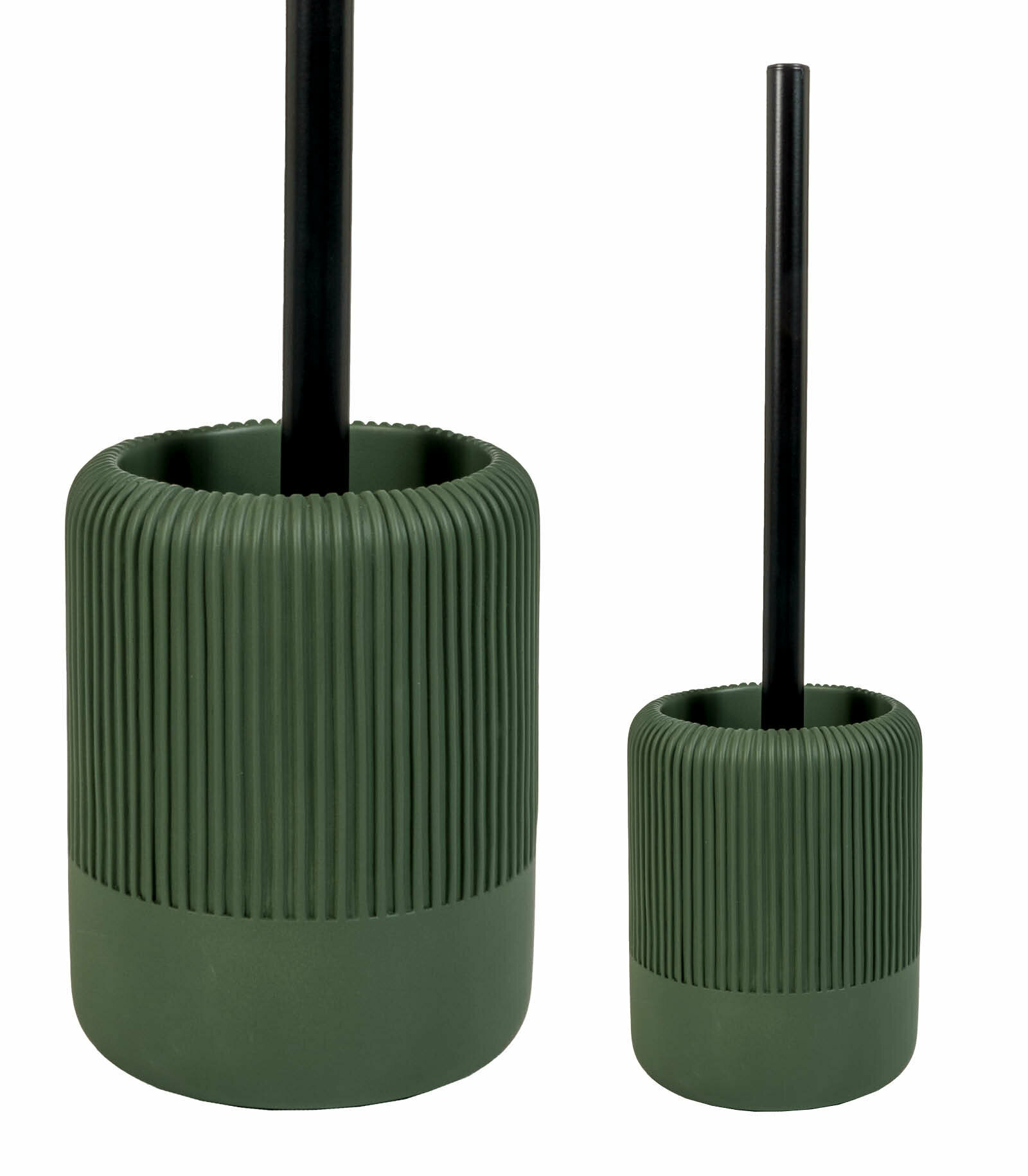 Ершик Cipi, Urmuge Green, 10,5x36,5h cm, композитный материал, цвет зеленый /черный матовый