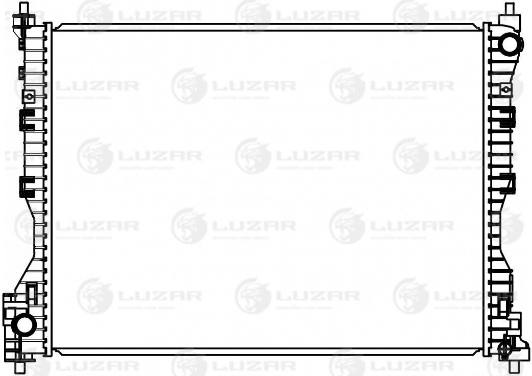 LUZAR lrc-3008 радиатор охл. для а / м haval h6 (14-) 1.5i (lrc 3008)