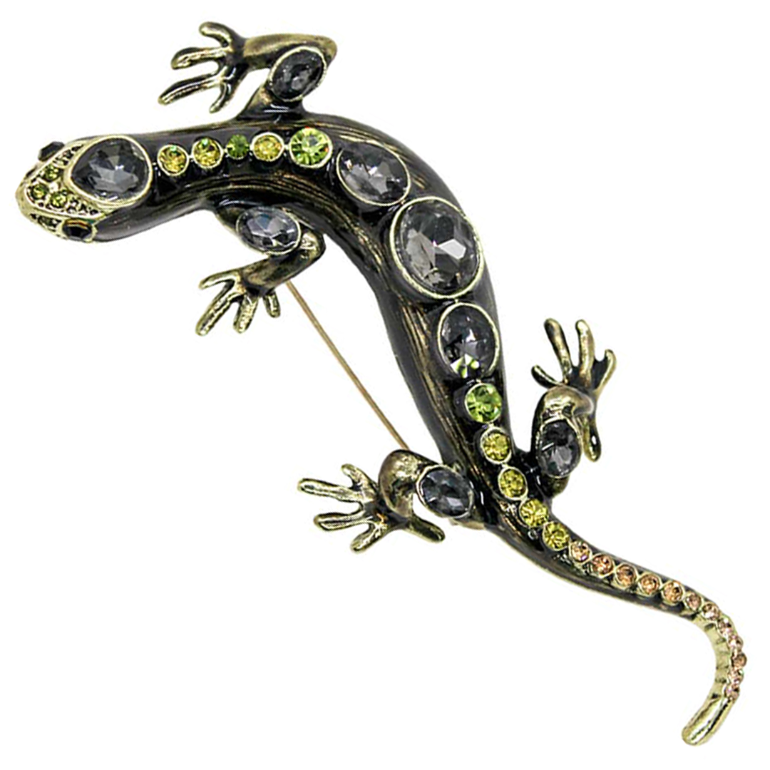 Брошь, стразы, эмаль