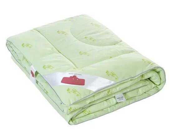Одеяло Premium Soft "Нарцисса", 1,5 спальный 140x205 см, Всесезонное, Летнее, с наполнителем Бамбуковое волокно