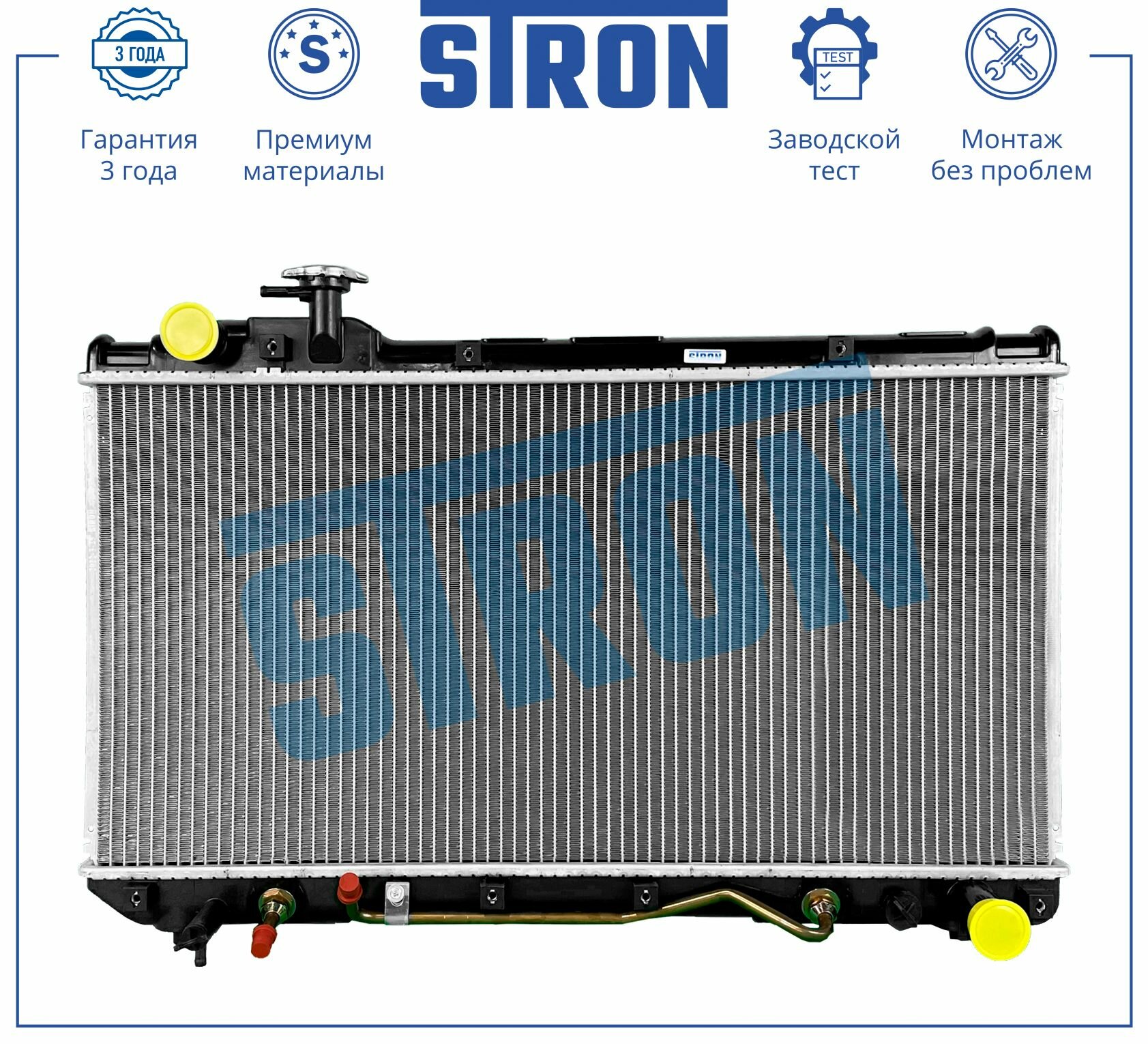 Радиатор охлаждения двигателя для автомобиля TOYOTA RAV 4 I, STRON арт. STR0158