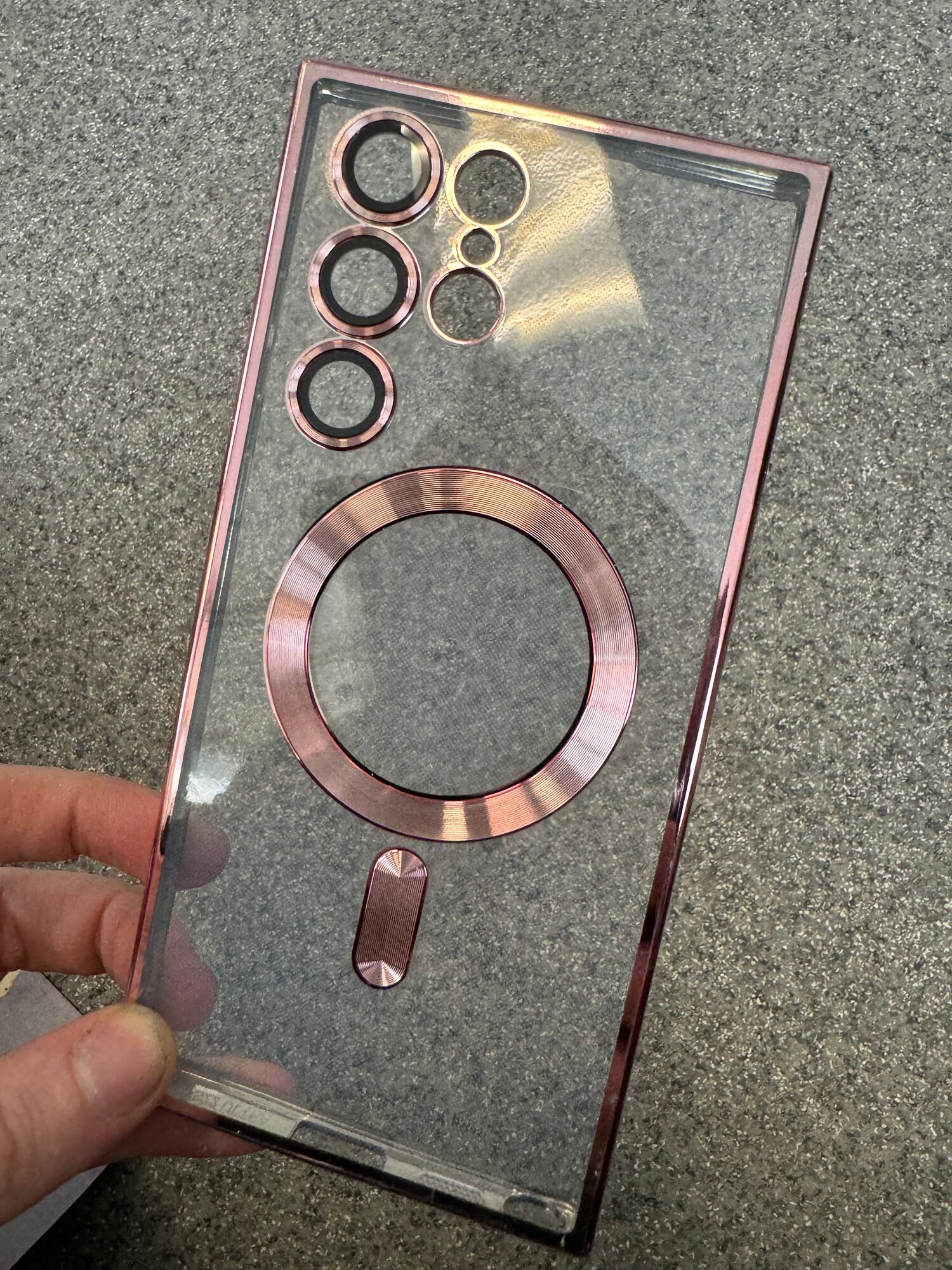 Чехол MyPads Safe, для Samsung Galaxy S21, поддержка беспроводной зарядки, розовый