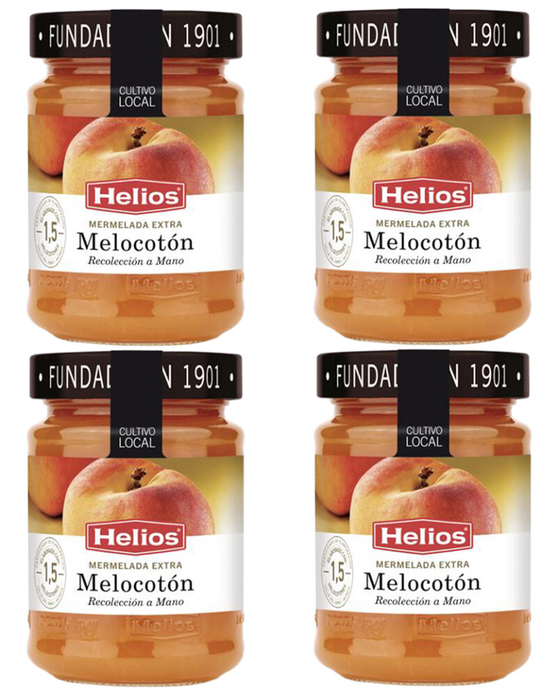 Конфитюр Helios из персика Extra 340 гр. - 4 шт.