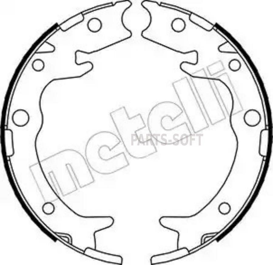 К-т бараб. тормоз. колодок HONDA ACCORD VIII 03-, CR-V 2002-06 , FR-V 2005-, LEGEND III 96-, SHUTTLE 94-02 Metelli арт. 530159
