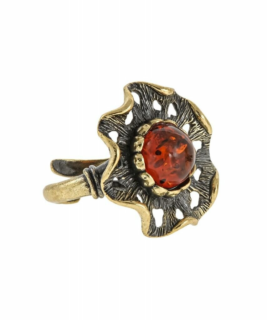 Кольцо, янтарь