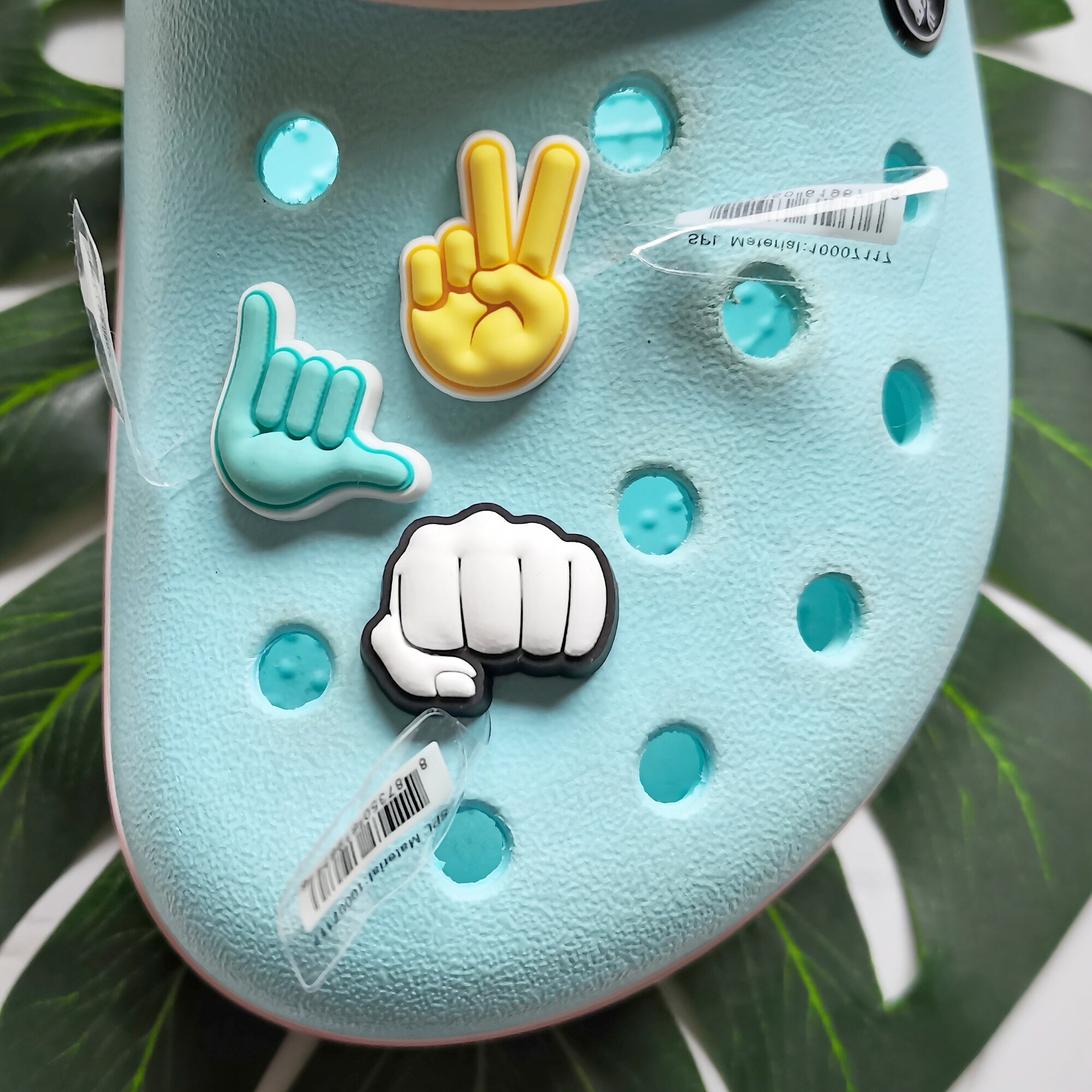 Джибитсы крутые мужские для crocs кулак