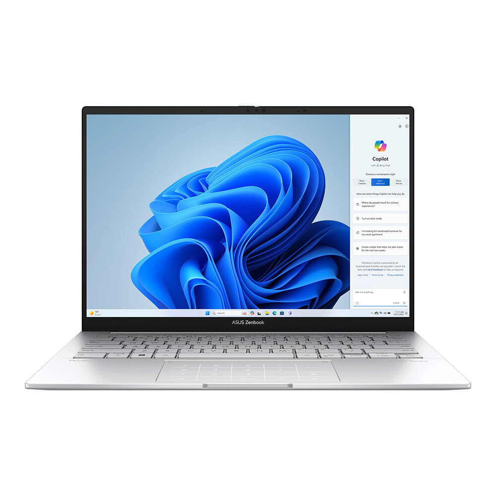 Ноутбук ASUS Zenbook 14 UX3405CA-QL573 (90NB14W4-M00UF0) 14/U5 225H/16GB/1TB SSD/Intel Arc/серебро