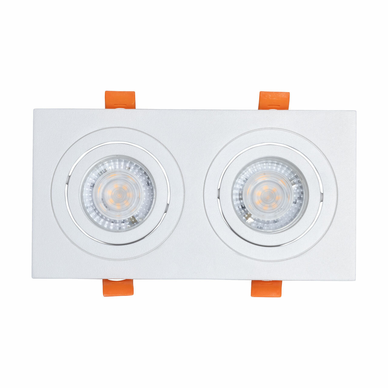 Точечный светильник встраиваемый De Markt Прайм 850012902, 2*50W GU10, цвет: белый