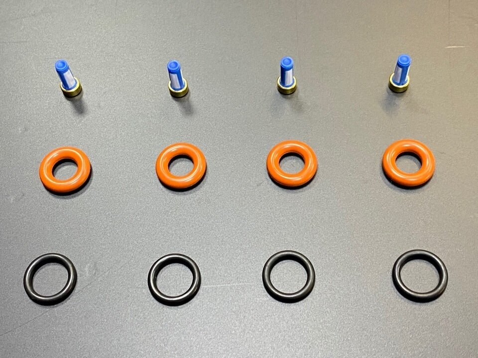 Комплект колечек топливной форсунки на 4 штуки Citroen Peugeot