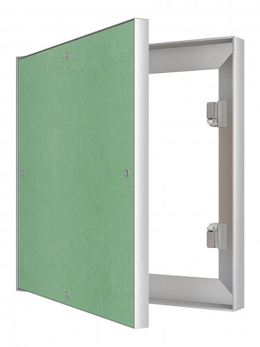 Люк ревизионный Evecs под покраску ЛПК 300х300 скрыт. монтаж (алюминий)