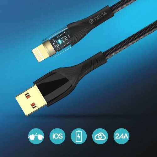 Devia Кабель Star Series, USB - Lightning, 2.4 А, 1 м, черный