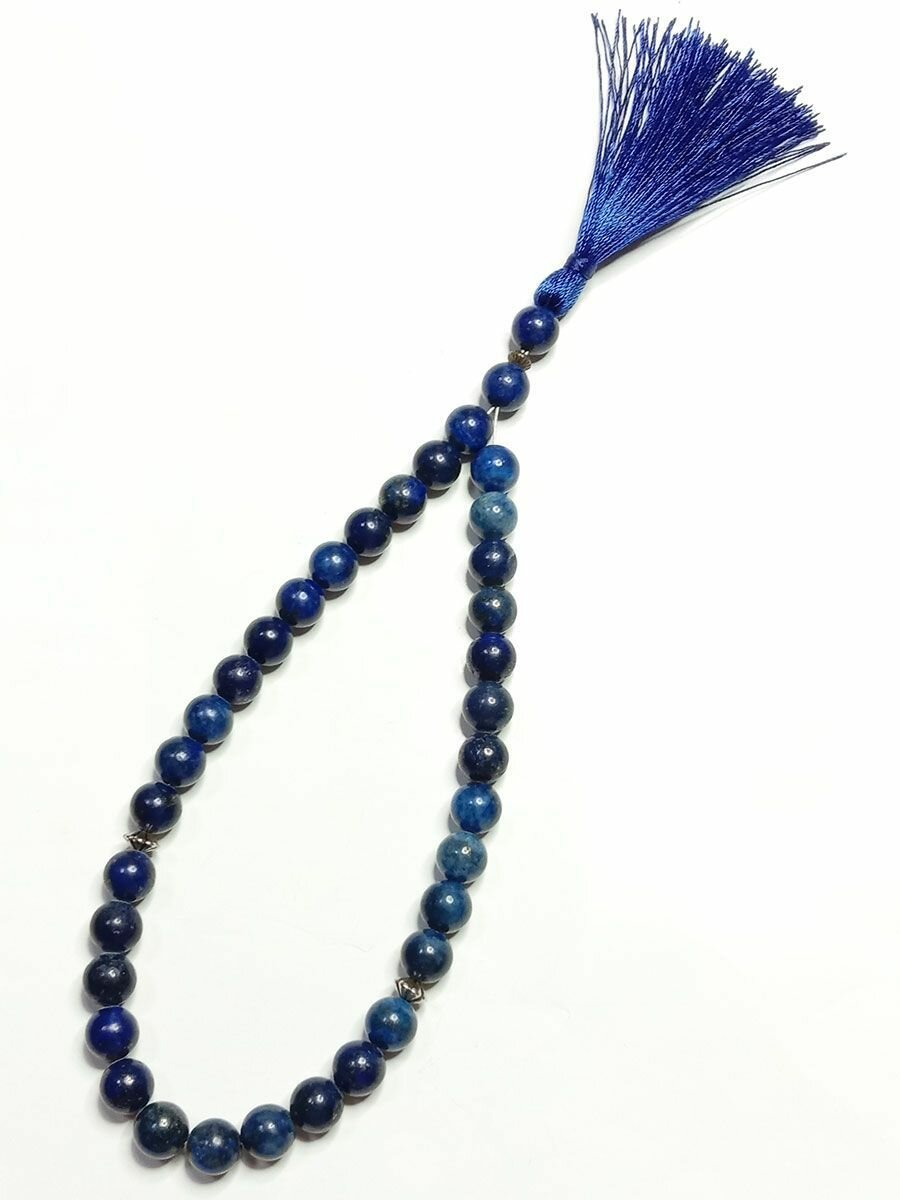 Четки из лазурита 33 бусины 8 мм.