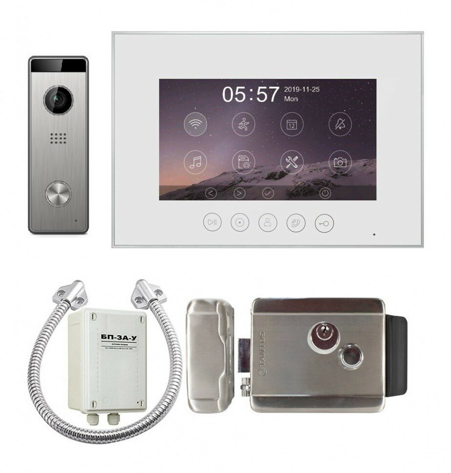 Комплект видеодомофона для дома Tantos Marilyn HD s и Triniti HD c замком