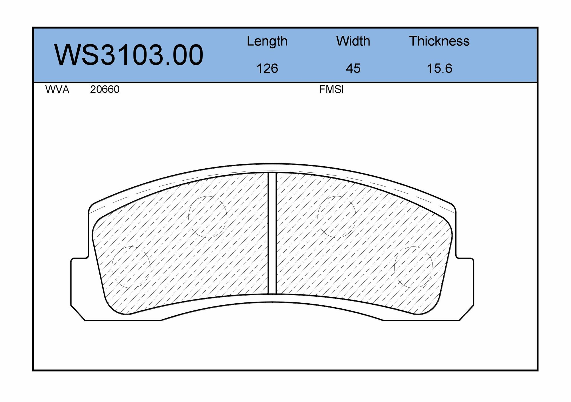 Колодки тормозные дисковые перед JEENICE WS3103.00