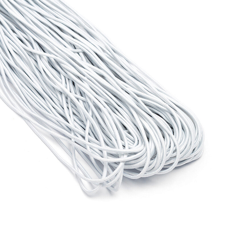 Резинка шляпная (резинка круглая) цв. белый 2мм (100 метров)