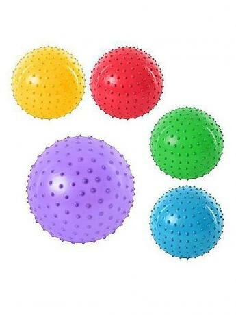 X-Match Мяч массажный (18см, ПВХ, цвет в ассорт, в пакете) 649234, (Shantou City Chenghai District