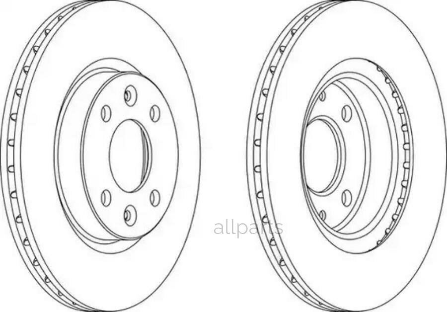 FERODO DDF1096 Диск тормозной передний RENAULT/NISSAN/LADA LARGUS без ABS/D=259MM FERODO DDF1096