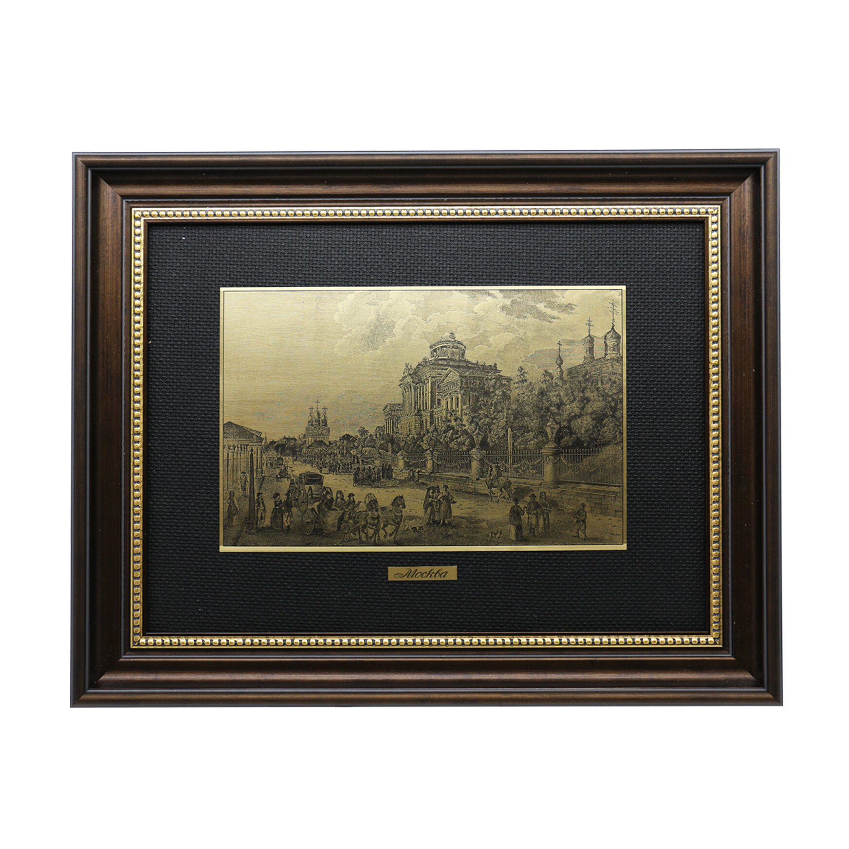 Гравюра на латуни Дом Пашкова, 49х39 см (19226)