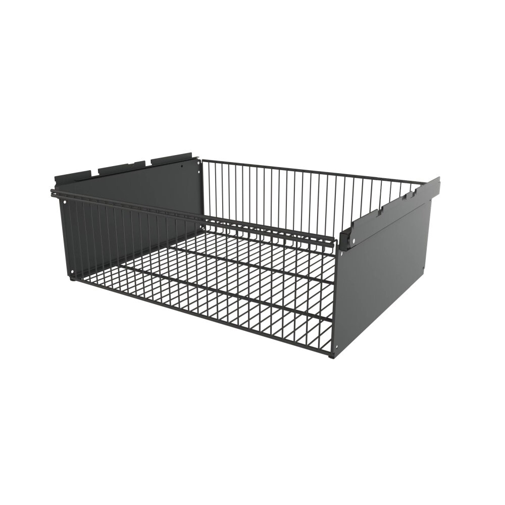 Выдвижная корзина для гардеробной системы "титан-gs" (563х440х181) Цвет: Черный