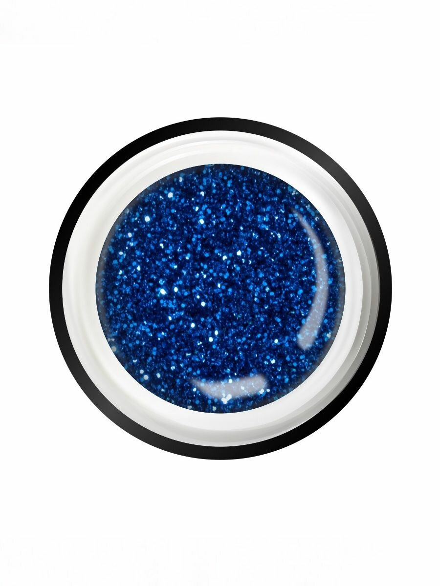 Nail Club Гель-краска с блёстками и глиттером GML-15 Zinc, 5 мл.