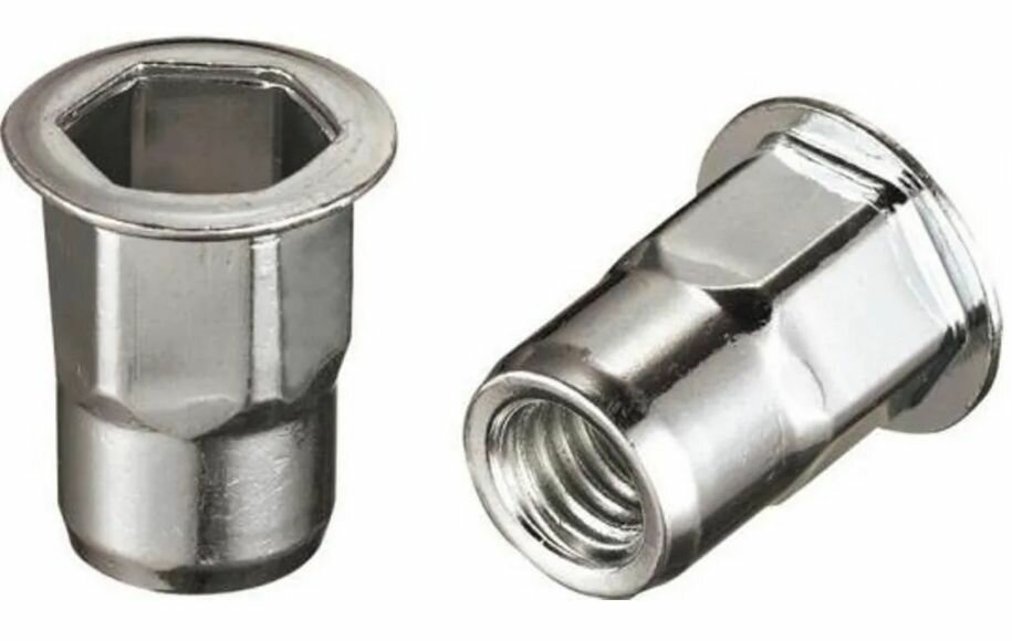 Гайка заклепка М6х16 шестигранная широкий фланец FAR (Италия) (500 штук)