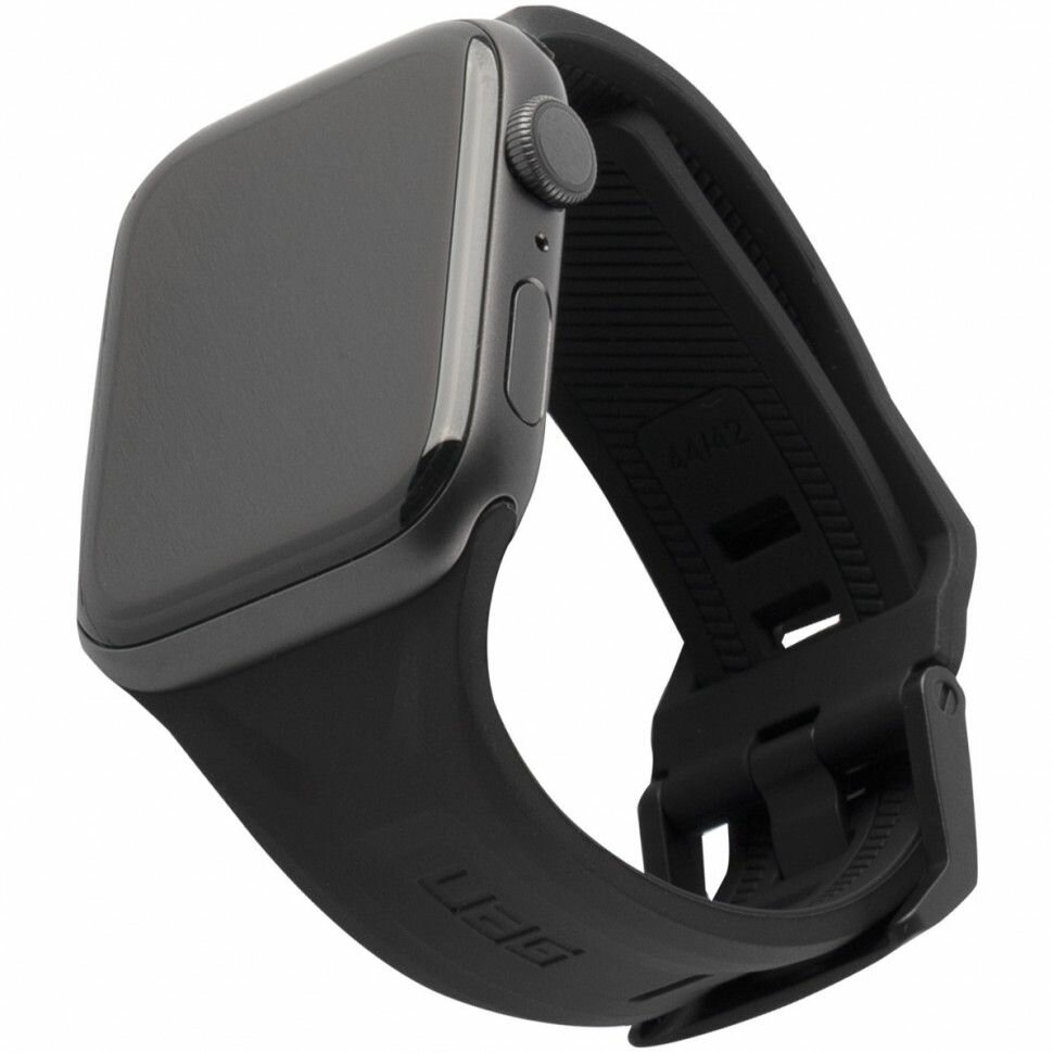 Силиконовый ремешок c классической застёжкой UAG Scout для Apple Watch 38, 40 и 41 мм (Чёрный / Black)