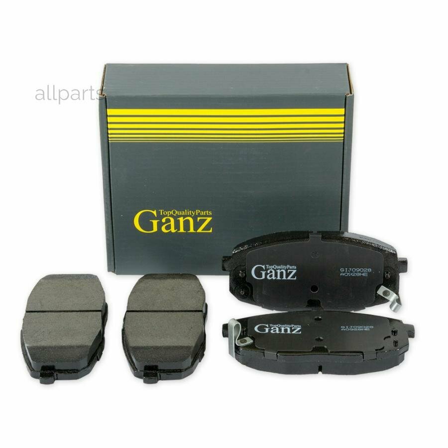 GANZ GIJ09028 Колодки тормозные передние для KIA CEED/ CARENS/HYUNDAI I30 GANZ GIJ09028