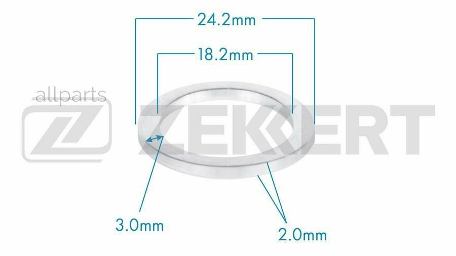 ZEKKERT BE-3576 Шайба Toyota (миним. кол-во заказа 10 шт)