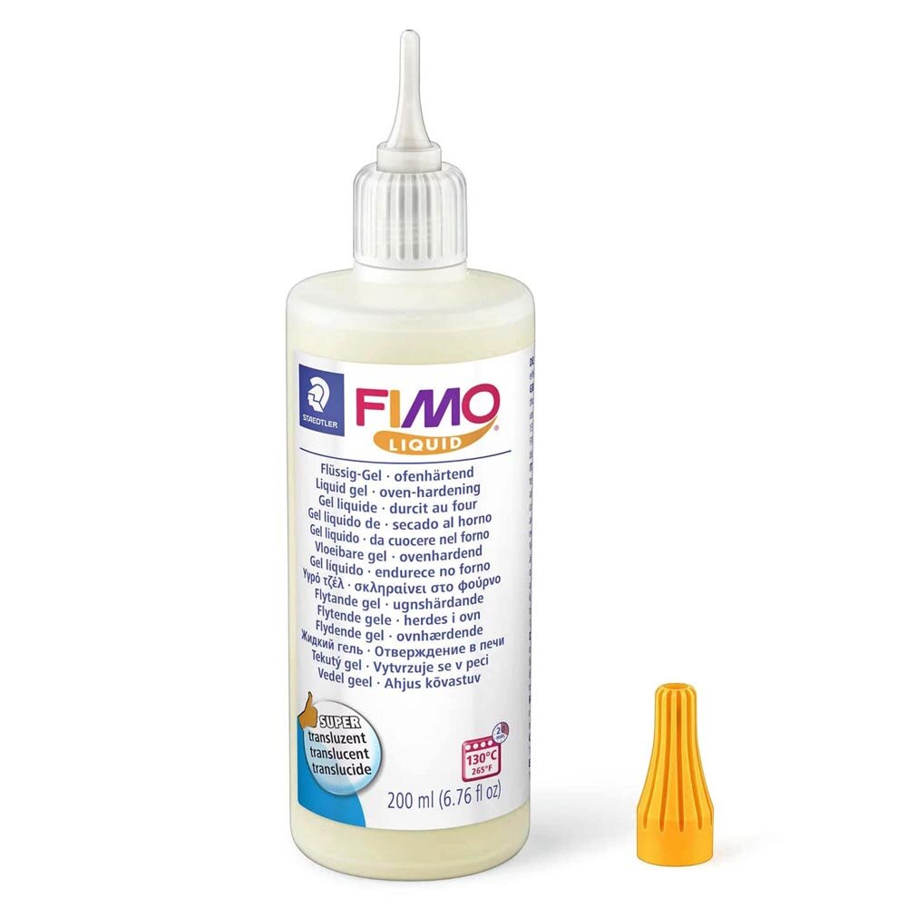 Декоративный гель Fimo Liquid 8051-00 BK большая бутылка (200 мл), цена за 1 шт.