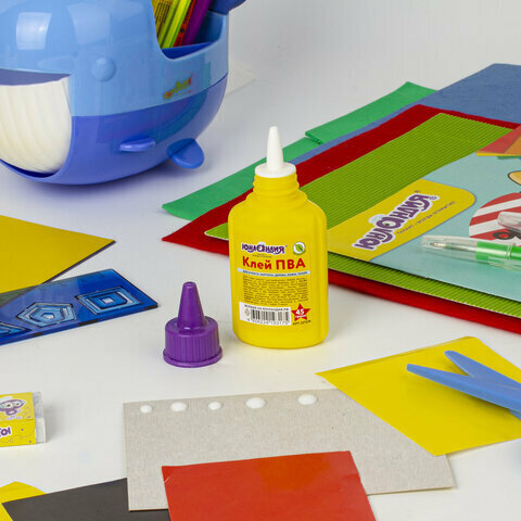 Клей ПВА юнландия (бумага, картон, дерево), 45 г, 227379