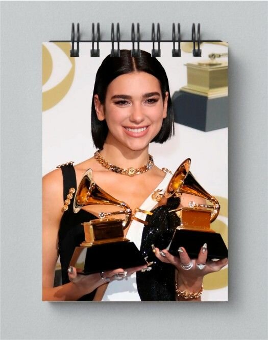 Блокнот AnimaShop для записей А4 Дуа Липа, Dua Lipa - 0011