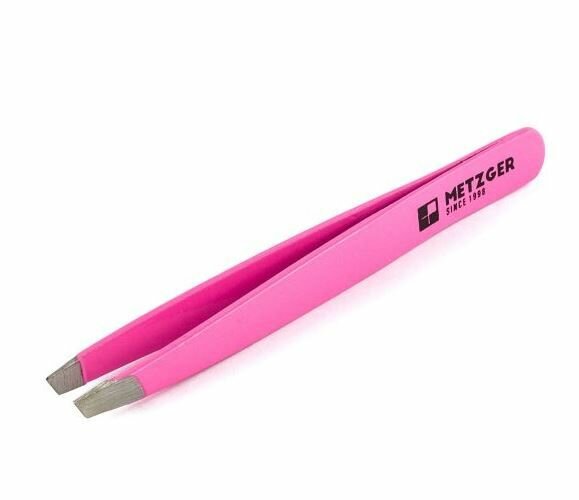METZGER/Syndicut, Пинцет РТ-358-PK скошенный (розовый)