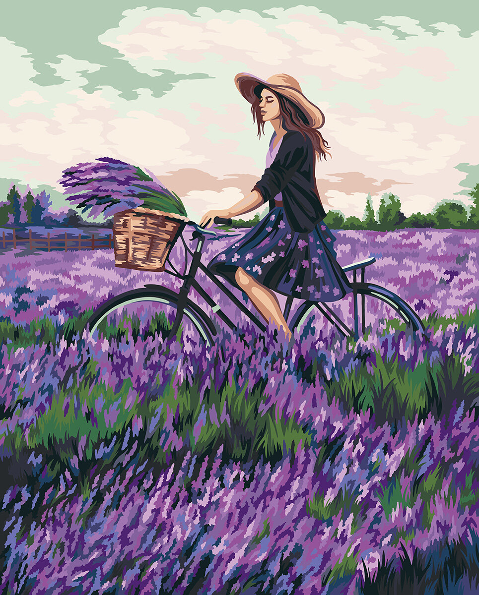 Фрея" PNB/PL-090 Набор для раскрашивания по номерам 50 х 40 см "За лавандой