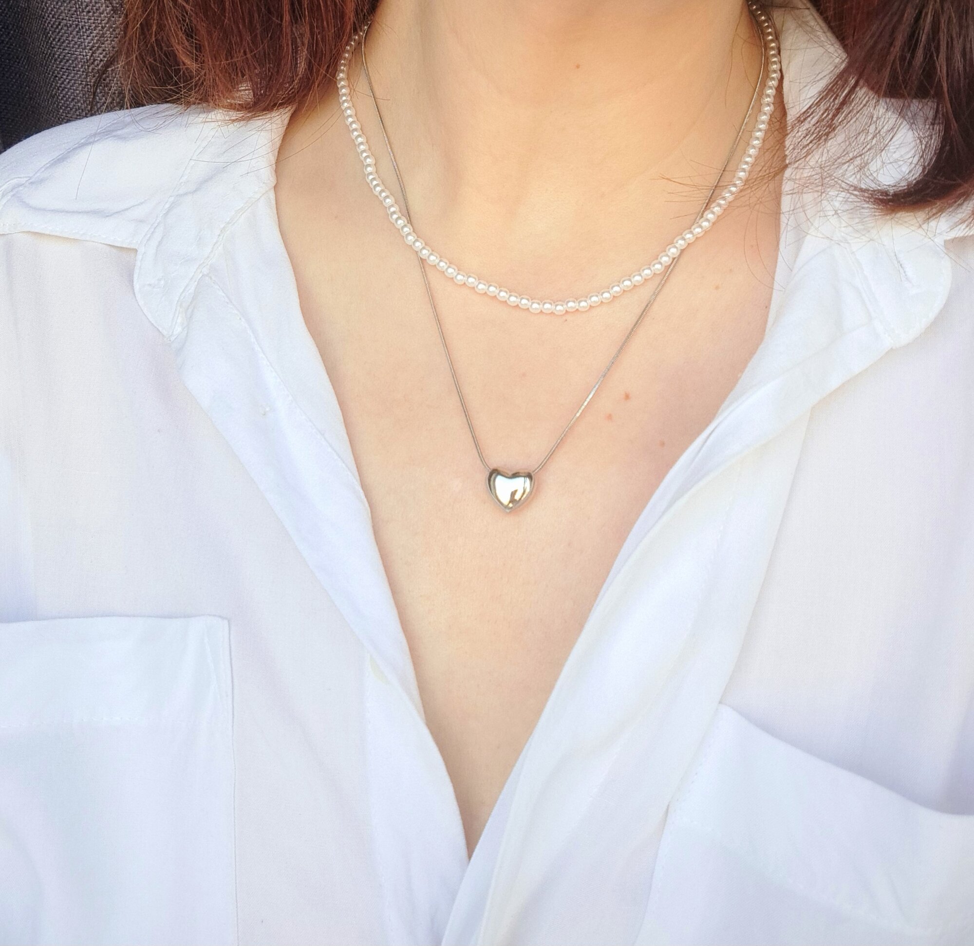 Колье, жемчуг имитация