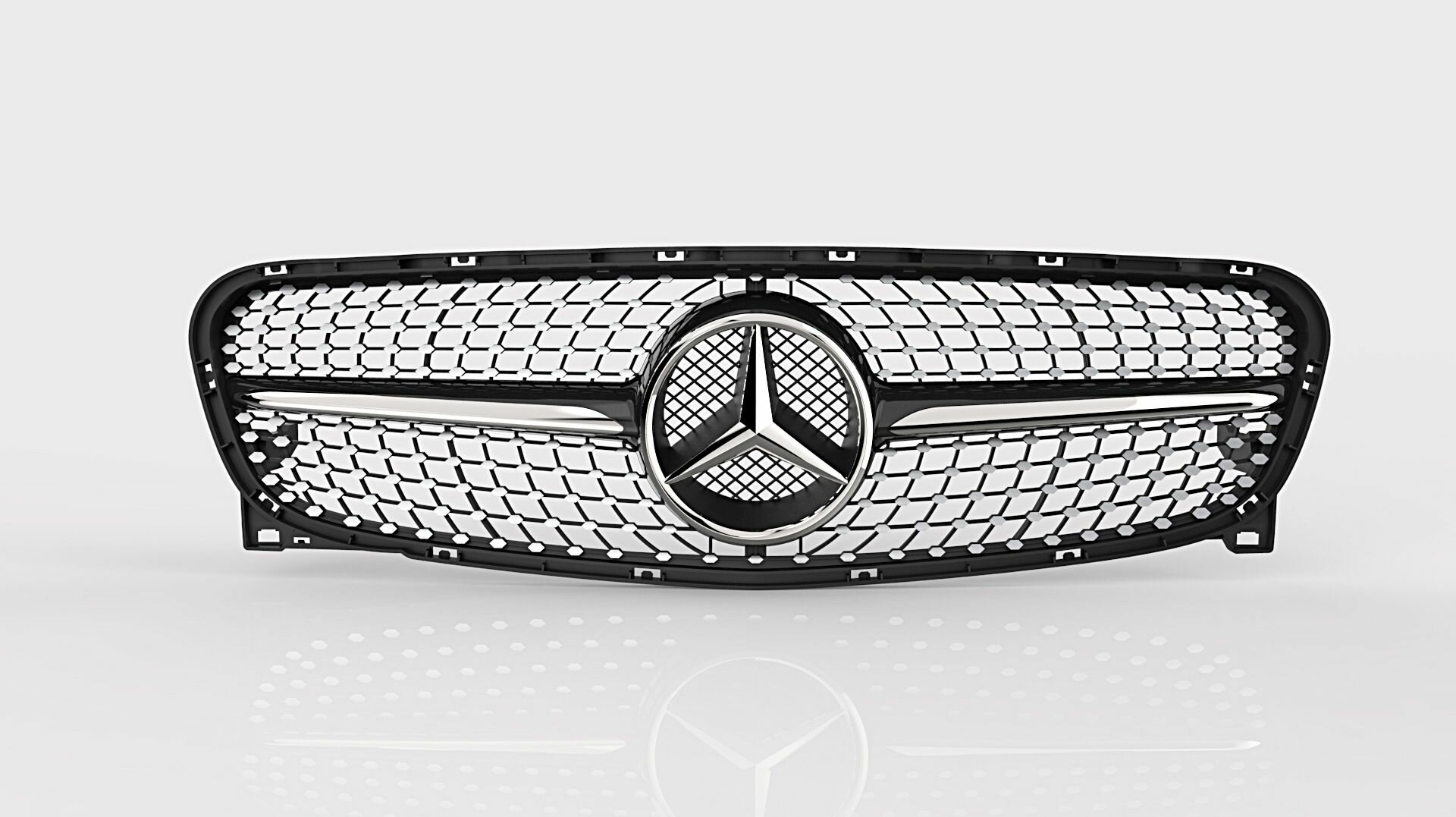 Mercedes Benz GLA (X156) 2017-2020 Решетка радиатора AMG DIAMOND STYLE