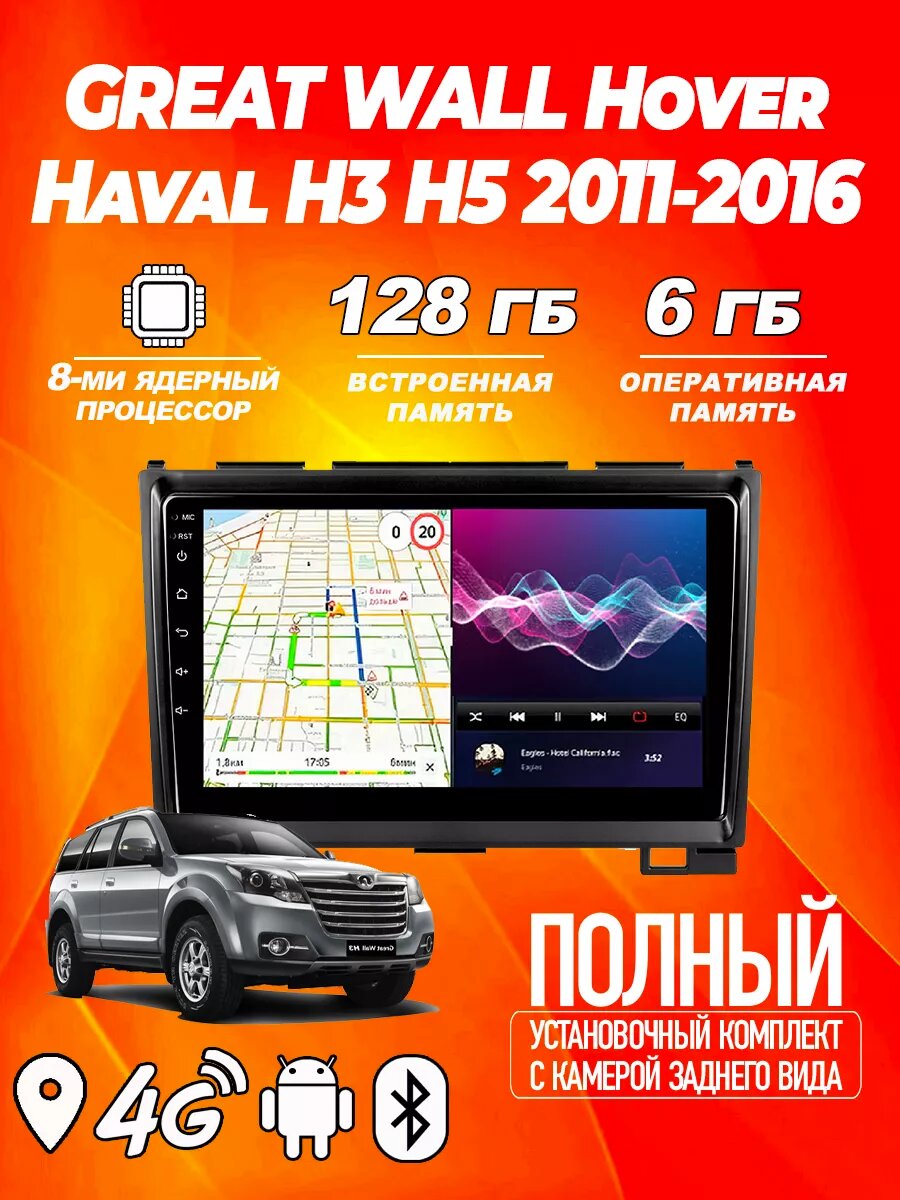 Магнитола TS18 PRO GREAT WALL Hover Haval 11-16 6ГБ+128ГБ
