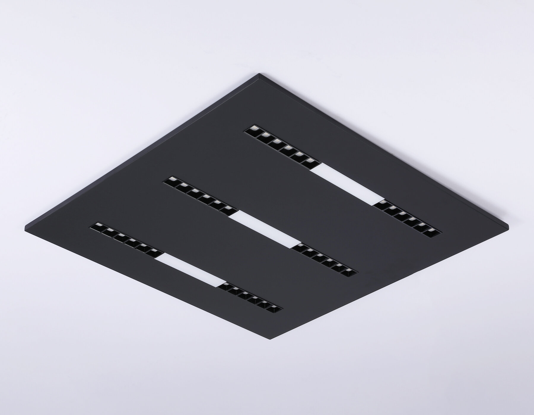 Светодиодная панель в стиле техно DPS1071 BK черный 48W 4000K 175-265V IP20 4080LM 595*595*14