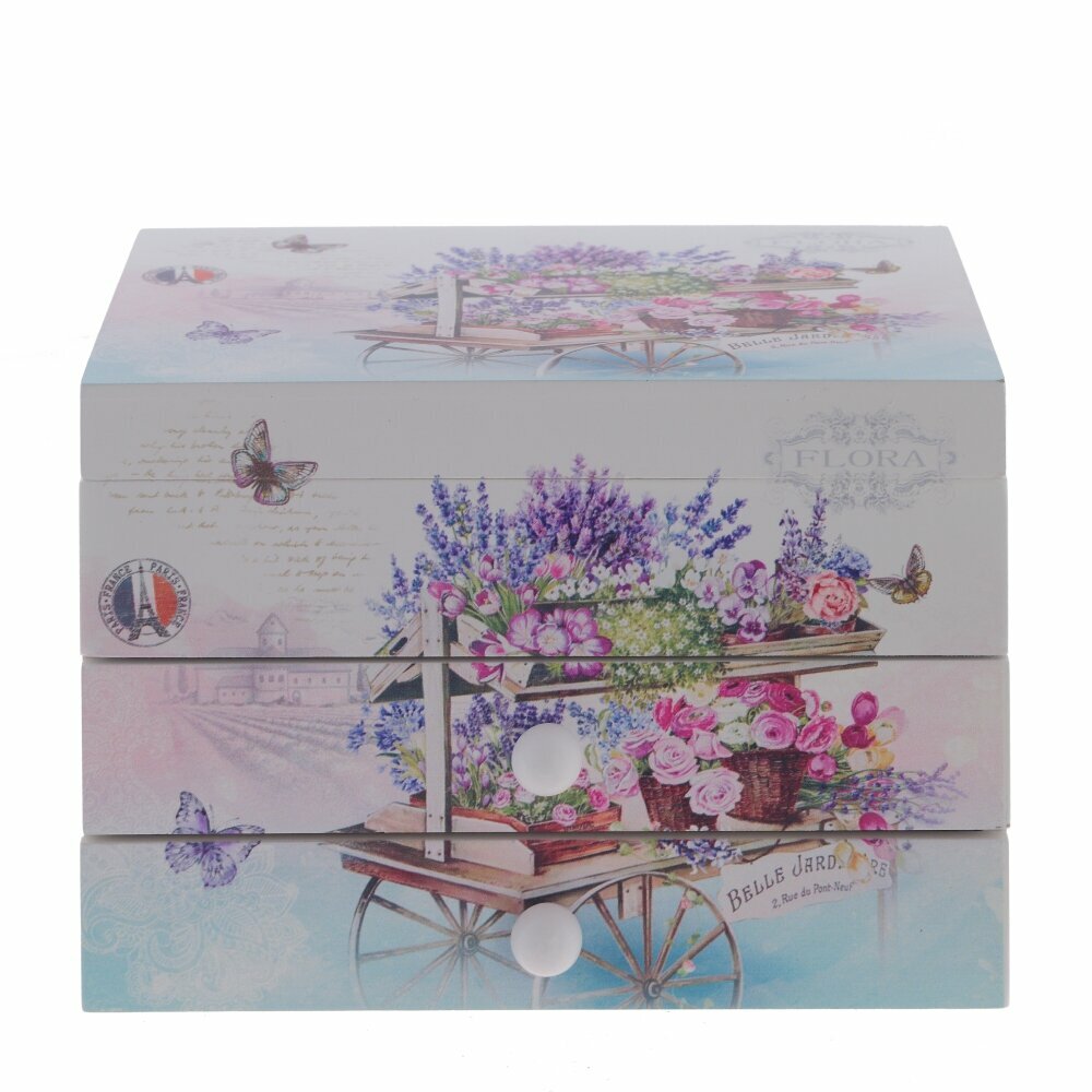 Шкатулка для украшений музыкальная, 17х12,5х13 см KSM-800439