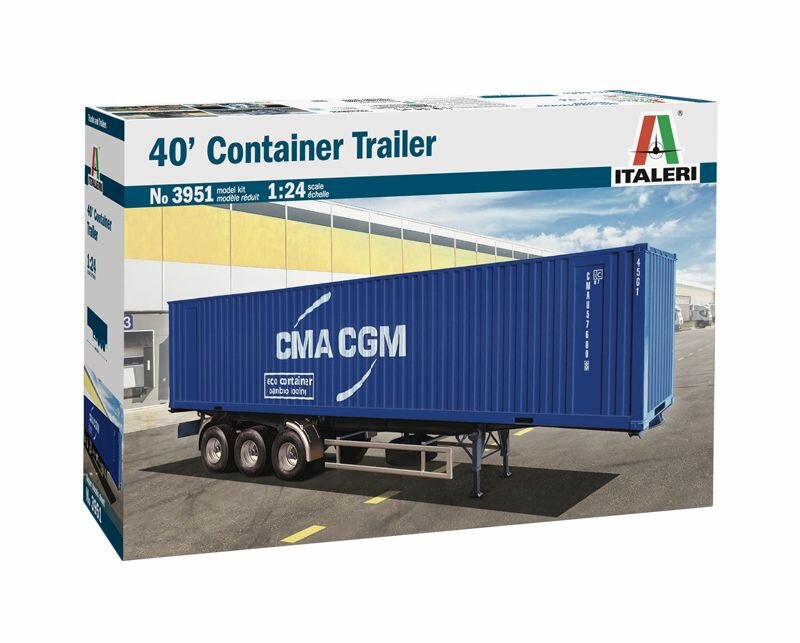 3951 ITALERI 40' CONTAINER TRAILER сборная модель масштаб 1/24