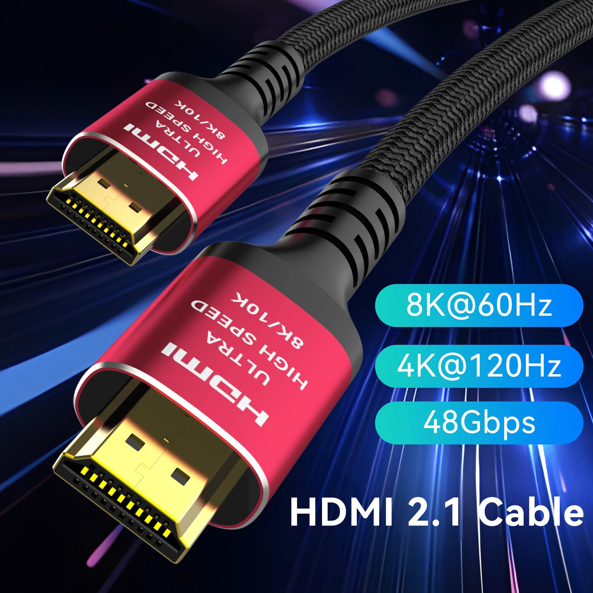 CYANMI HDMI 2.1 кабель 8K 48 Гбит/с H133R, 3.3FT--1M--39.3inch