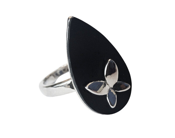 Кольцо, искусственный камень, агат