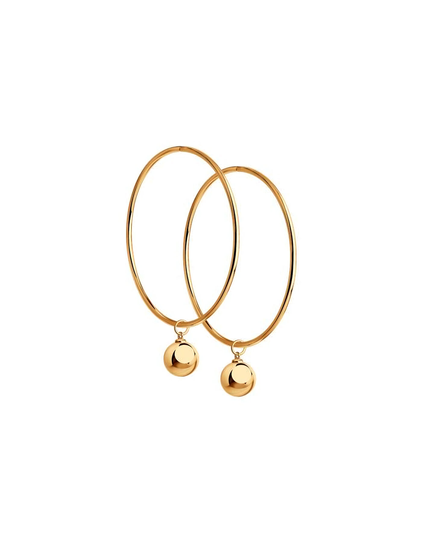 Серьги конго, серебро, 925 проба, золочение
