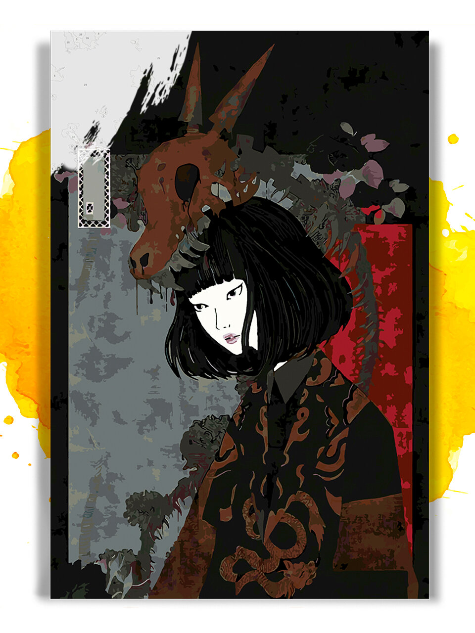 Картина по номерам на холсте Japanese Aesthetics, 40 х 60 см