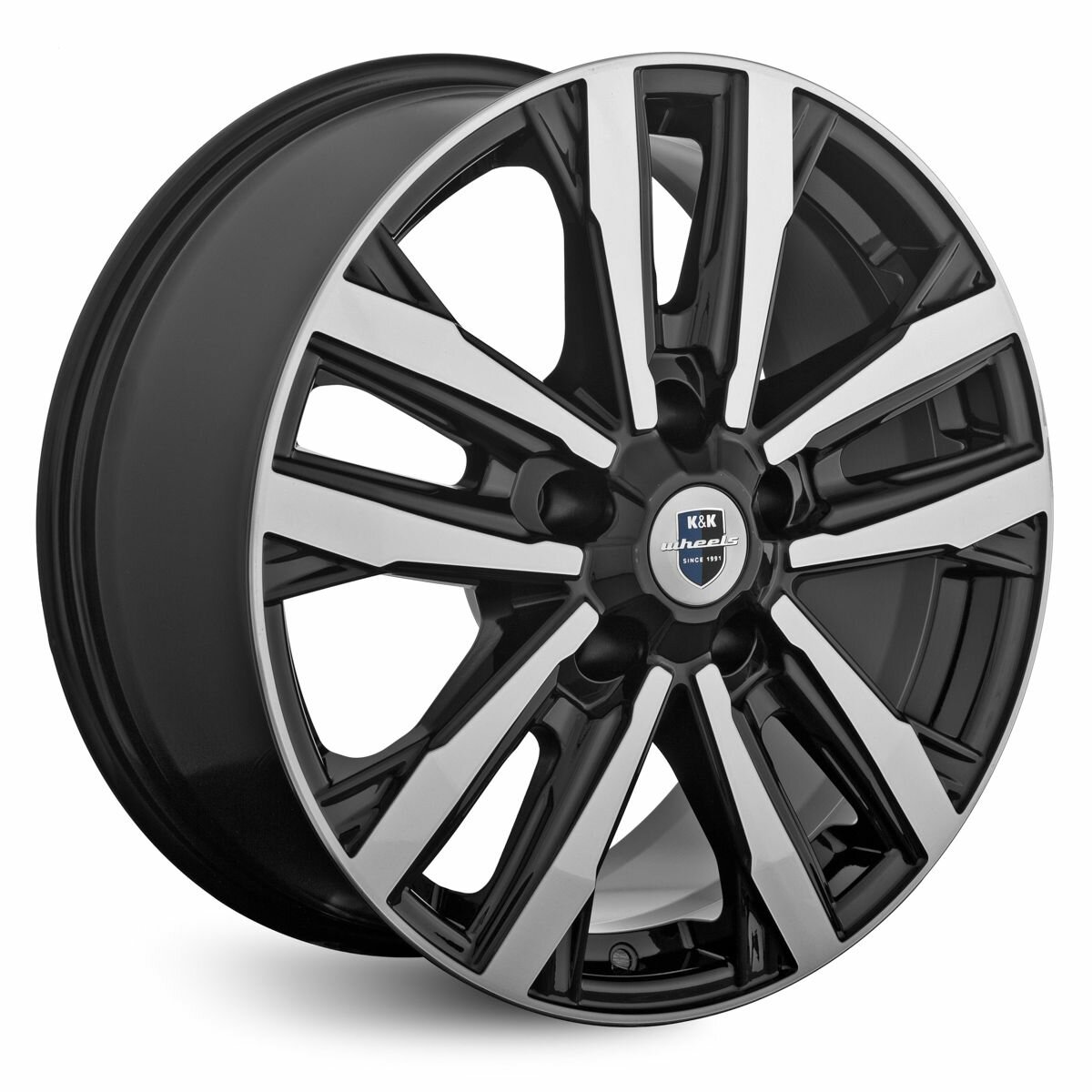 Диск автомобильный литой КиК Мичиган (КС1107) 18x8 5x130 et43 dia84.1 Алмаз черный