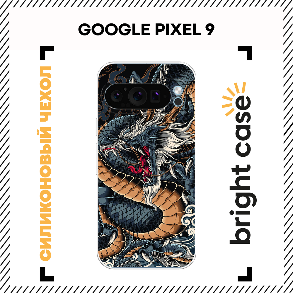 Чехол на Google Pixel 9 / Гугл Пиксель 9 с принтом С Драконом