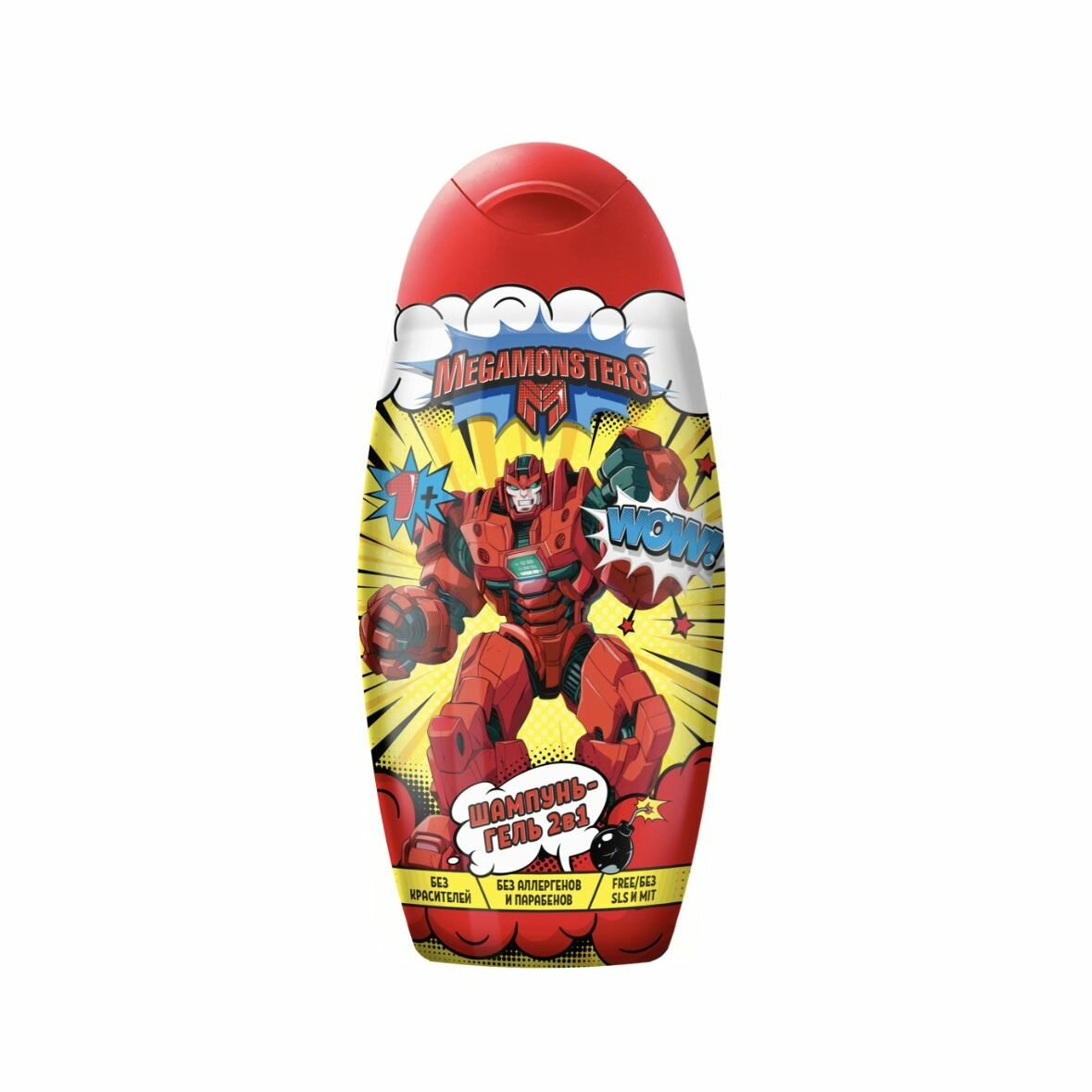 БИГ Шампунь-гель детский 2в1 серии Мегамонстры, 300 мл
