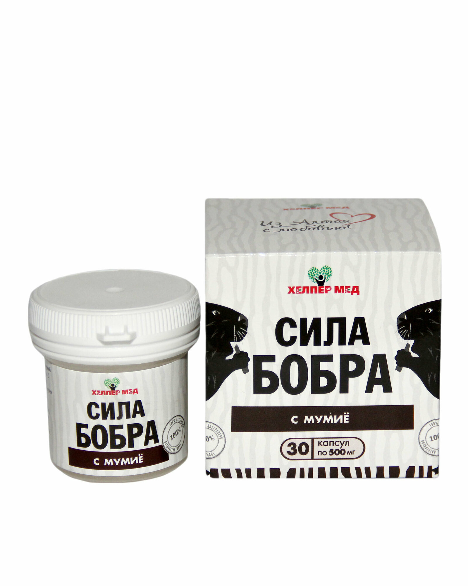 Сила бобра с мумиё, 30 капсул