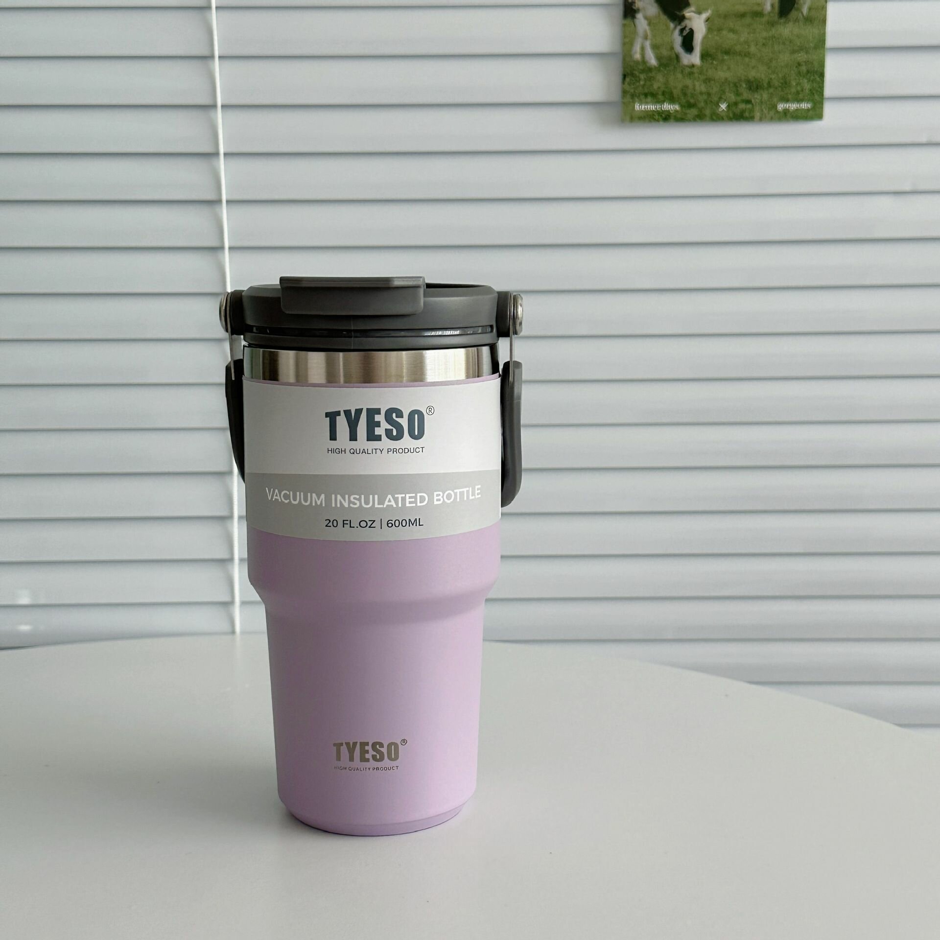 Термос-кружка Taishuo для женщин, большая емкость, из нержавеющей стали, кофейная кружка, автомобильная кружка для воды, стильная кружка для мужчин и женщин.